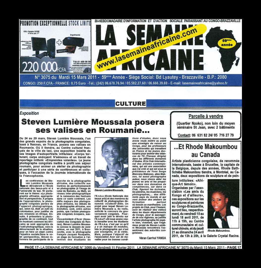 Journal La Semaine Africaine : «Steven Lumière Moussala posera ses ...